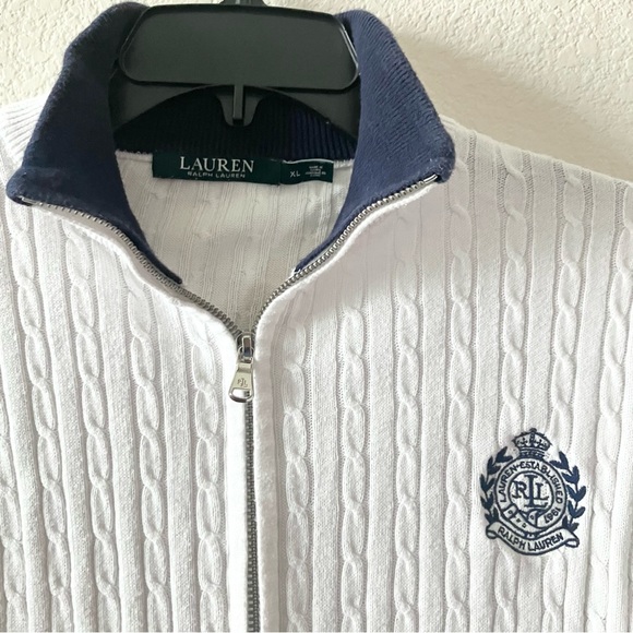 Lauren Ralph Lauren | Sweaters | Lauren Ralph Lauren White Preppy ...